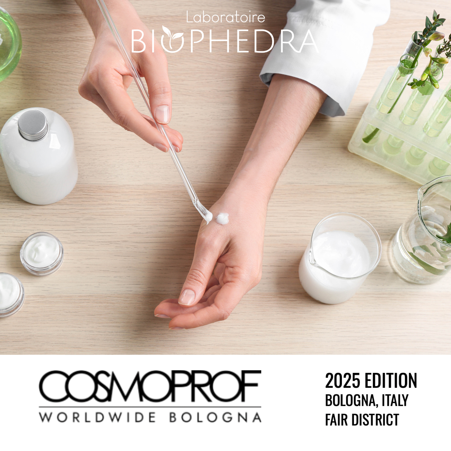 Retrouvez nous sur Cosmoprof Bologna 2025 - Laboratoire Biophedra